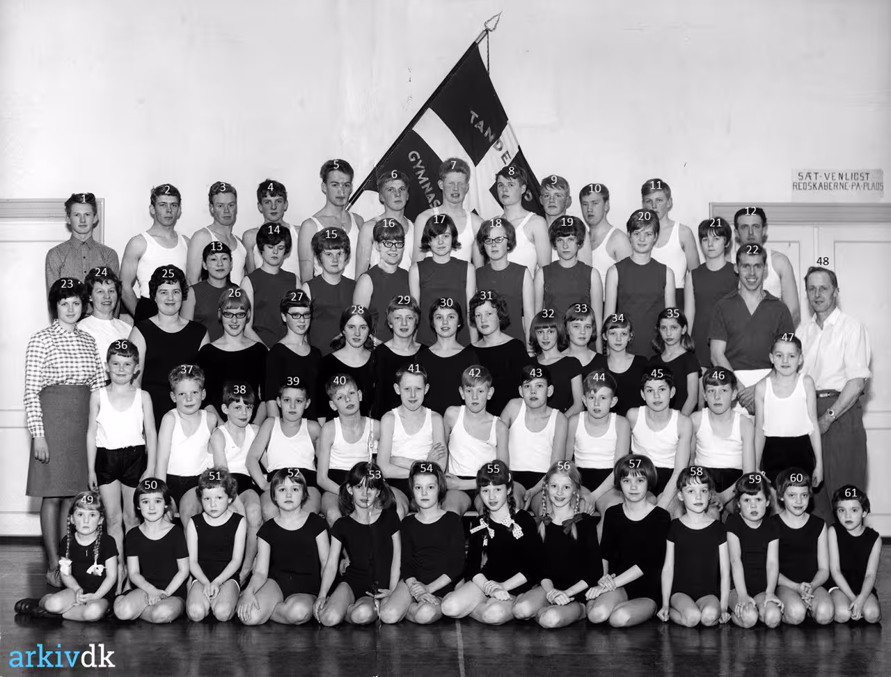 arkiv.dk | Tanderup gymnastikforening, år 1965, Tanderup sogn.