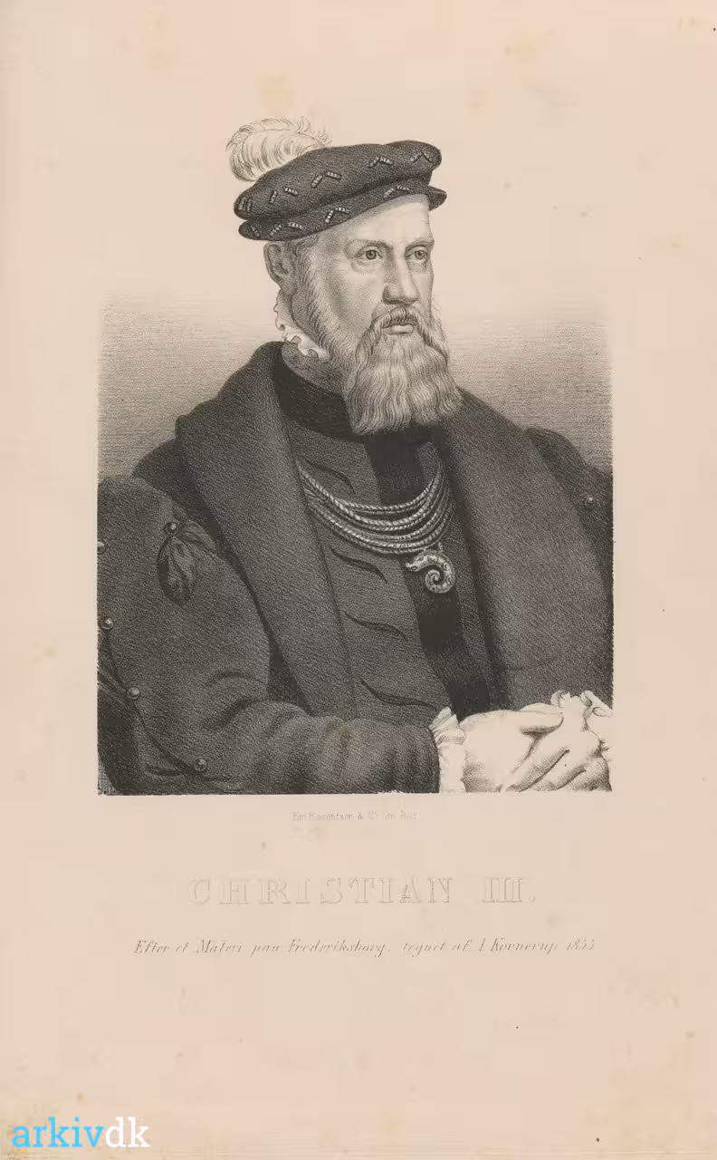 arkiv.dk | Portræt af kong Christian 3.