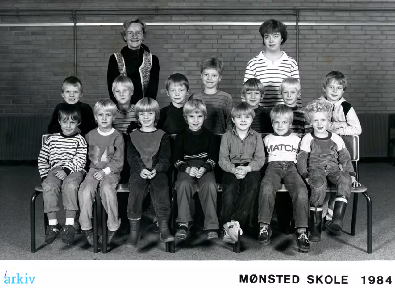 arkiv.dk | Mønsted Skole elever 1984.