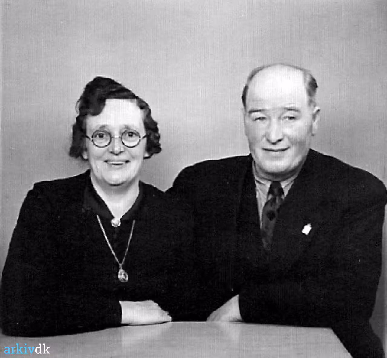 arkiv.dk | Petra og Kristian Laursen. 1939