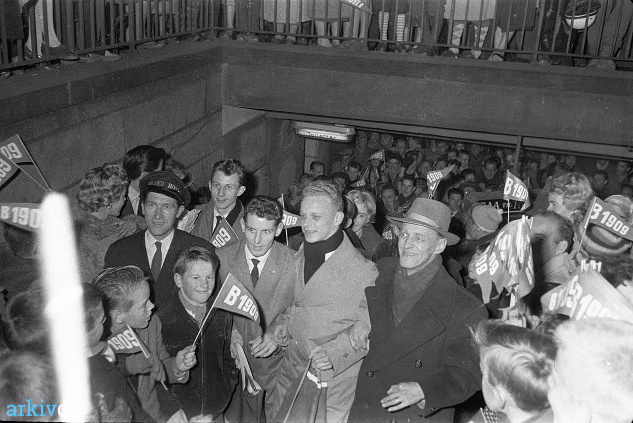 arkiv.dk | B1909 blev Danmarksmestre i fodbold. November 1959