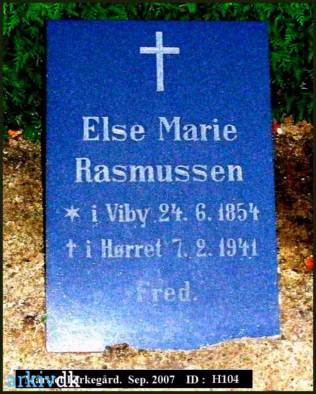 arkiv.dk | Else Marie Rasmussen (1854-1941)