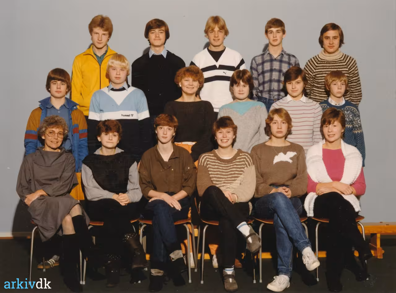 arkiv.dk | Klassebillede fra Kjellerup skole
