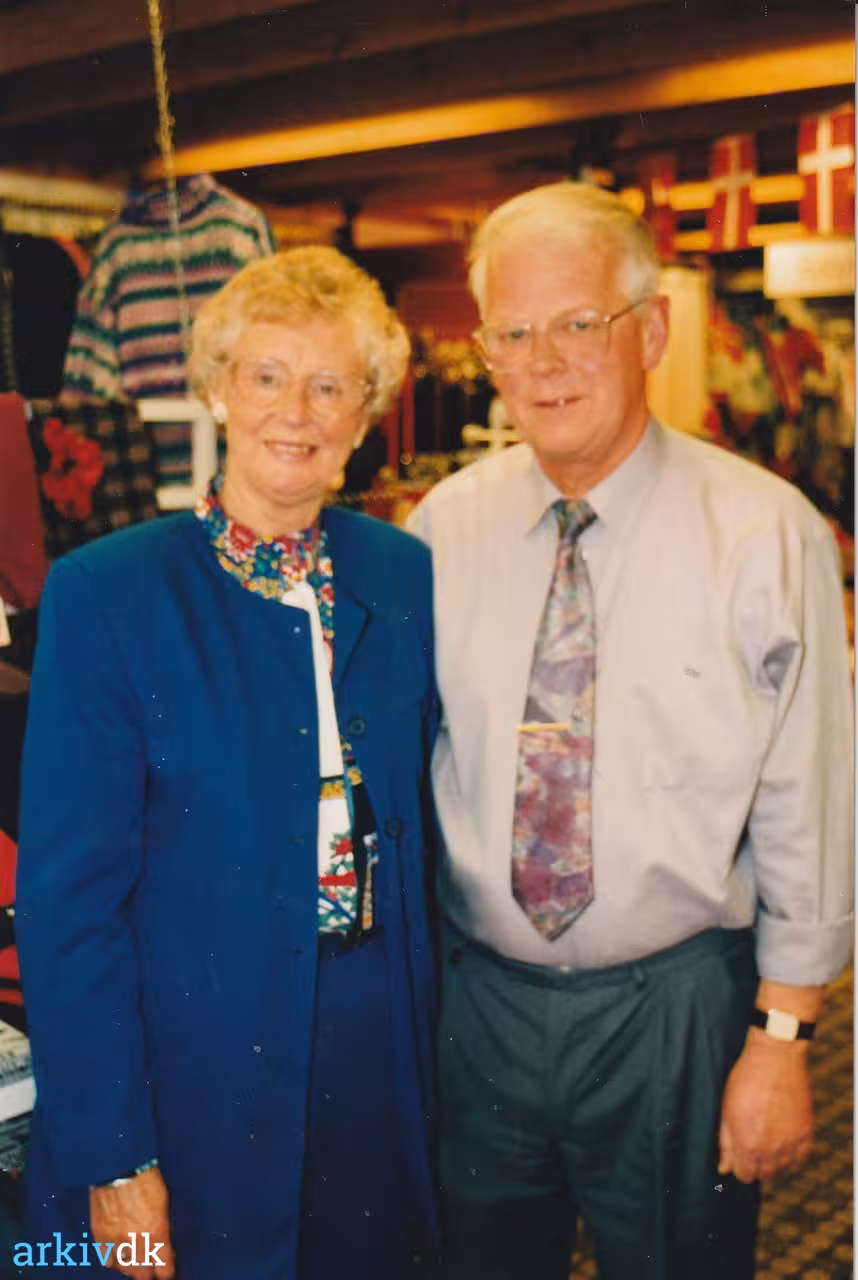 arkiv.dk | Dinna og Villy Christensen Textilhuset Outrup