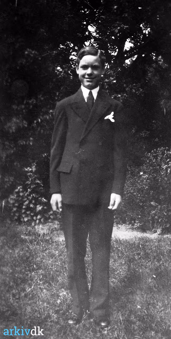 arkiv.dk | Karl Aage Larsen, Tanderup skole, ca 1933, Tanderup sogn