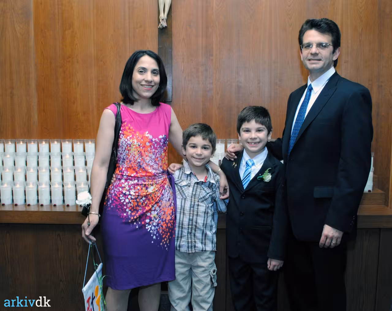 arkiv.dk | Michelle, Aiden, Julian og John Hester. April 2012