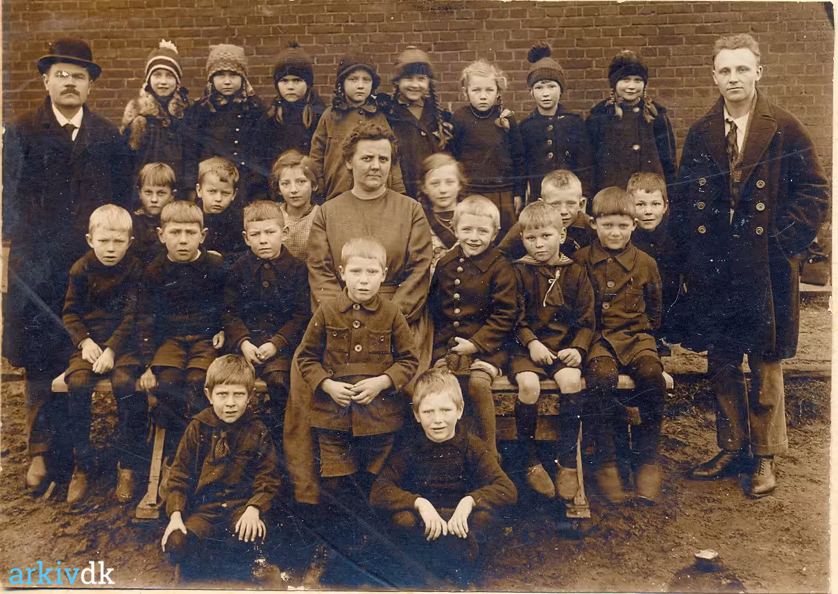 arkiv.dk | Skolebillede fra 1925, Sønderho Skole