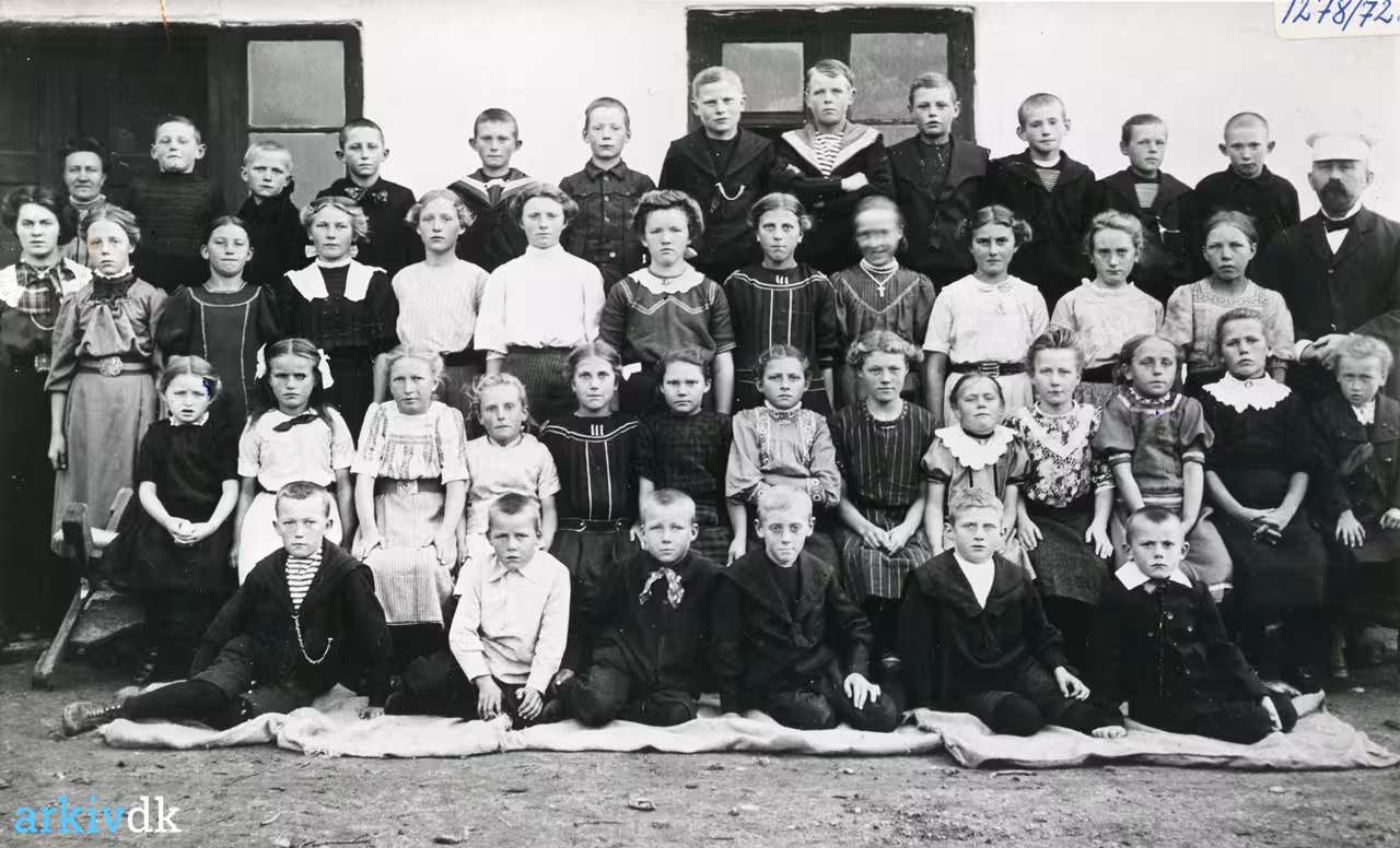 arkiv.dk | Skolefoto, Store Havelse Skole ca. 1913