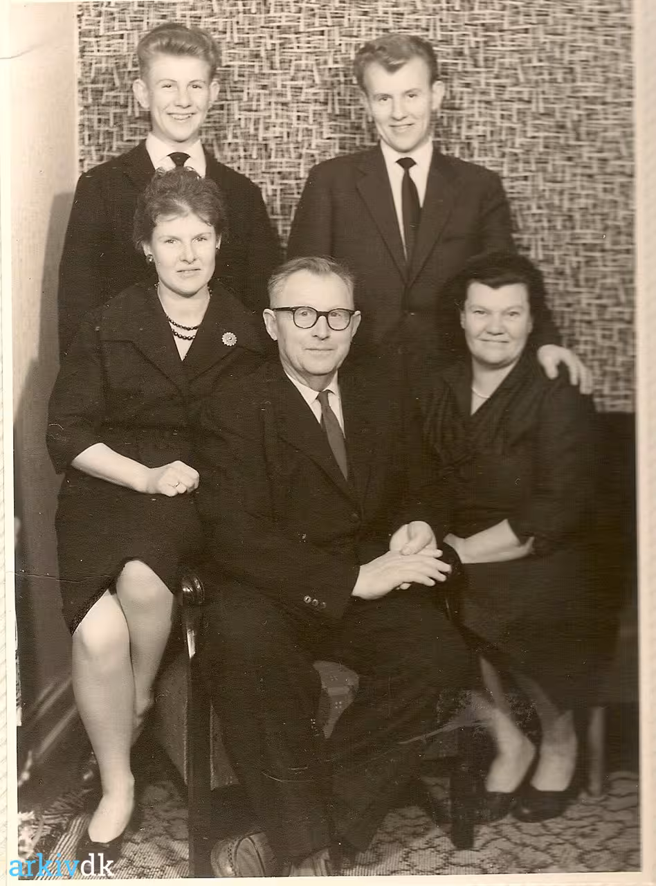 arkiv.dk | Cecilie og Chr. Steffensen med børn