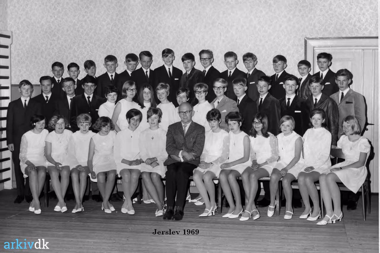 arkiv.dk | Konfirmander 1969 9740 Jerslev