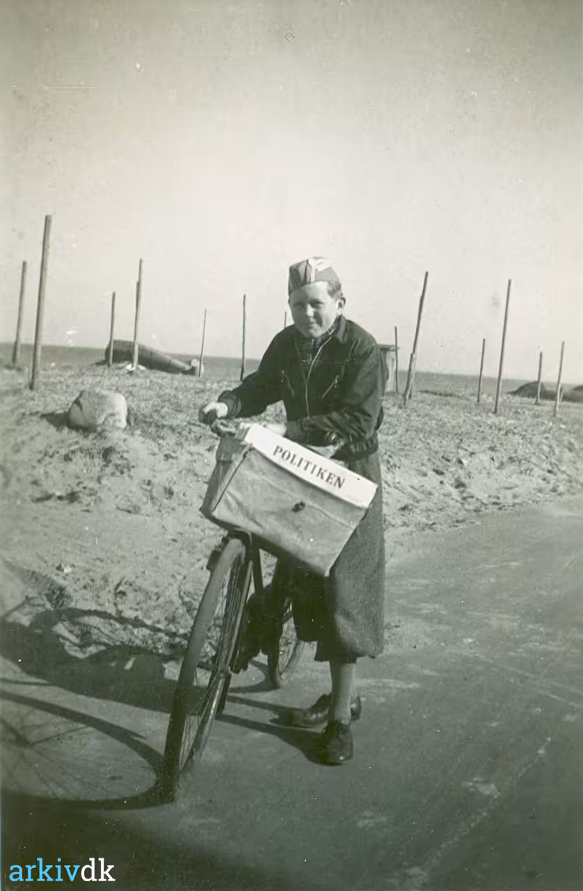 arkiv.dk | Niels Anker Nielsen, Villingebæk, som avisbud