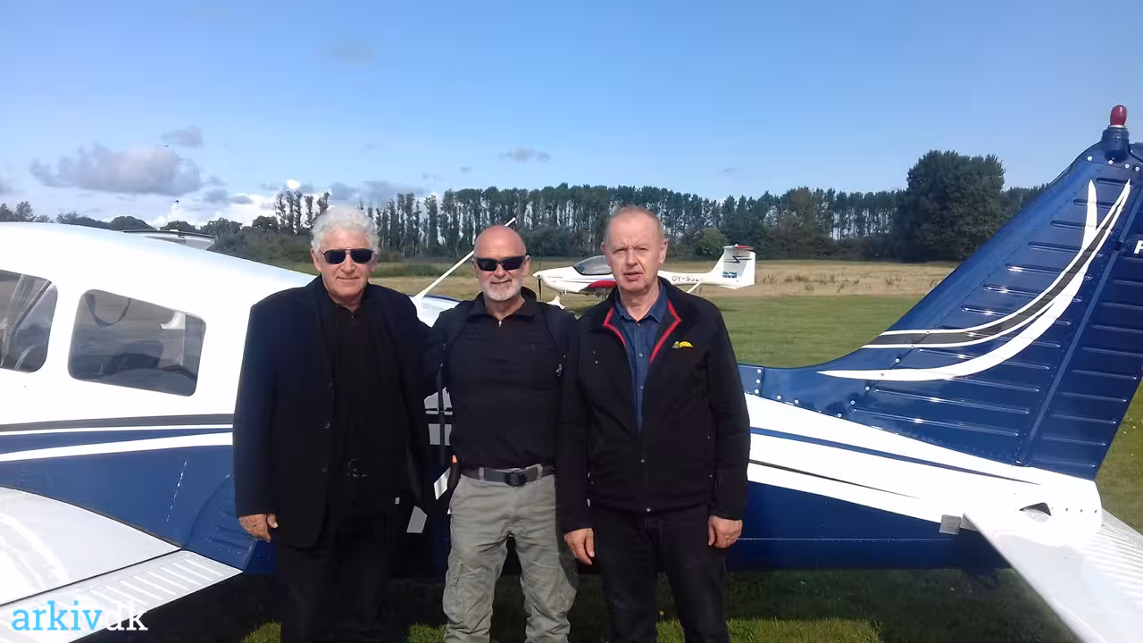 arkiv.dk | Søren Rewes Larsen, B.S. Christiansen, Niels Bjerregard på Vejrø