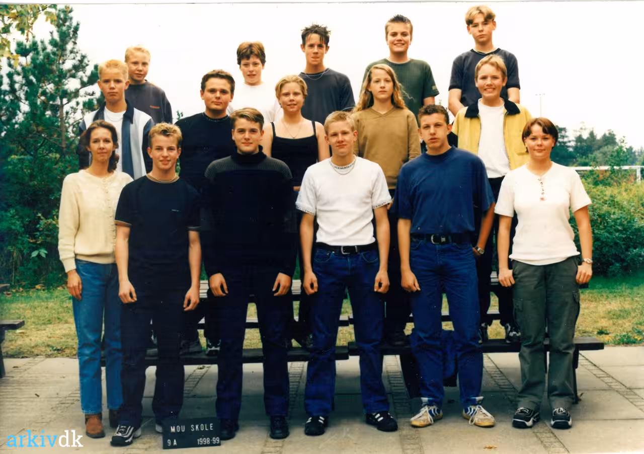 arkiv.dk | Mou skole, klassebillede