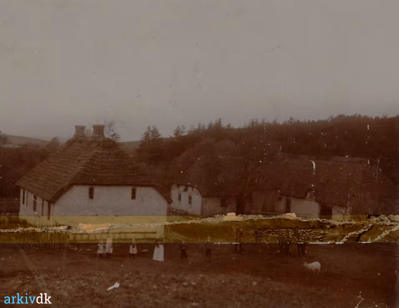 arkiv.dk | Gammel ejendom på Fogstrup Hede