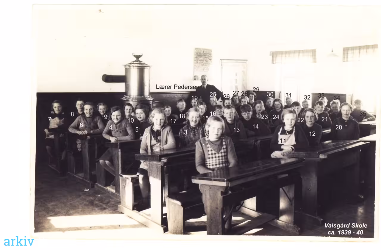 arkiv.dk | Valsgaard Skole 1939-40