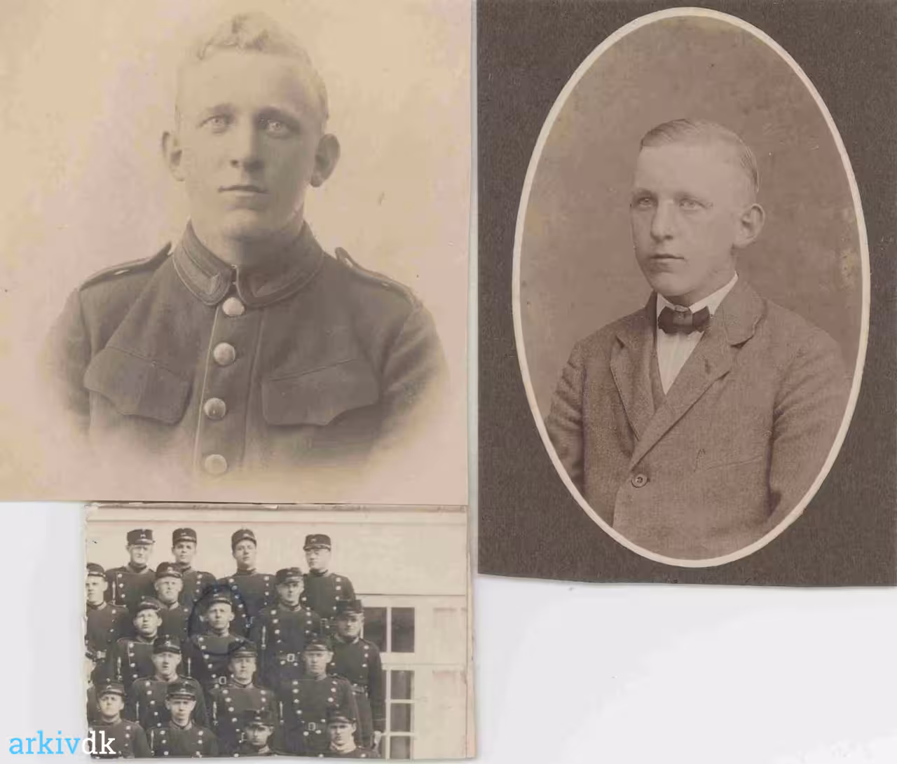 arkiv.dk | Soldatertid for ung mand ved navn, Marius Jørgensen. F. 9/2-1903 i Balle ved Odder.