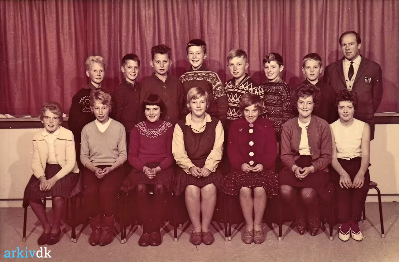 arkiv.dk | Mønsted Skole 6 B 1964.