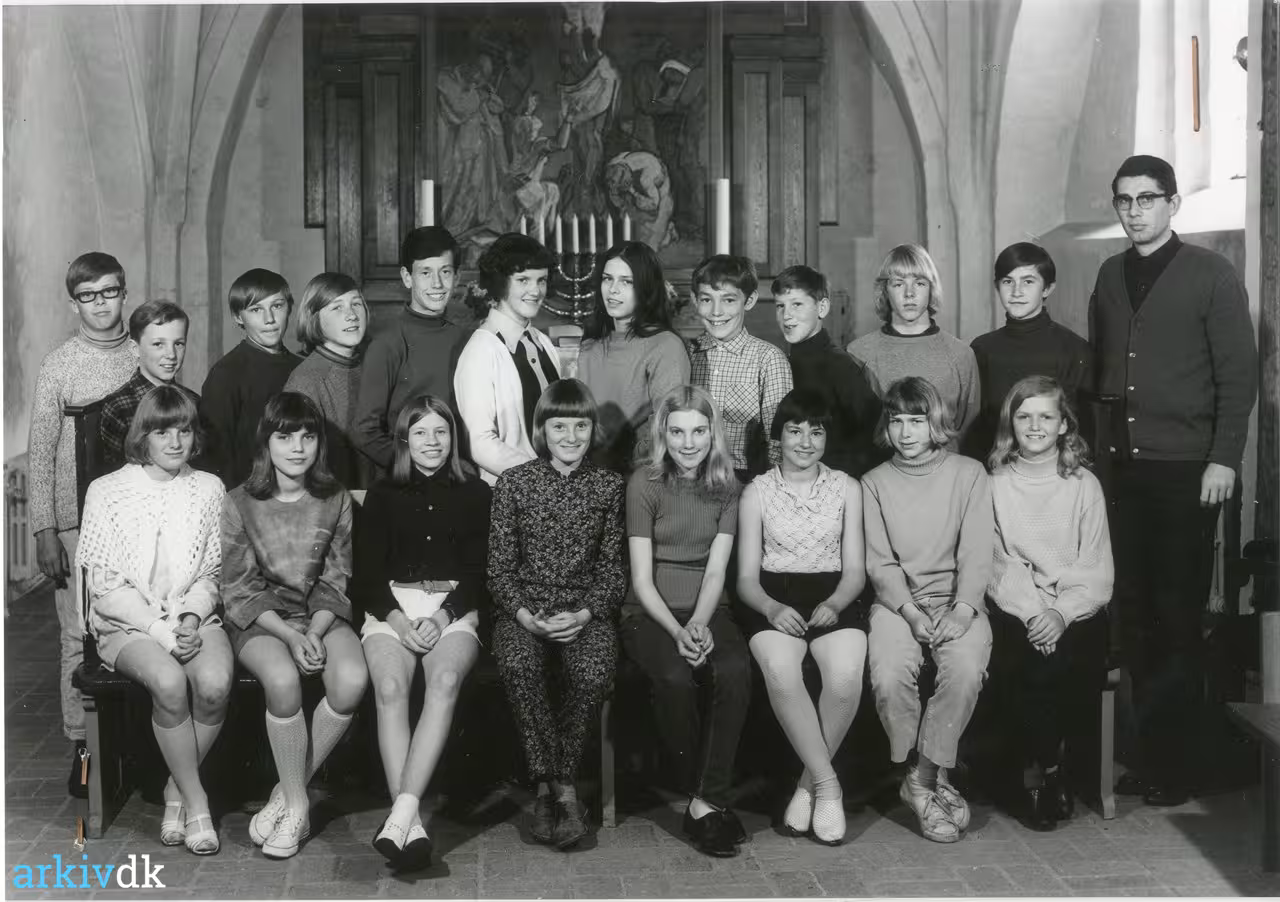 arkiv.dk | Konfirmation Søndersø 1970