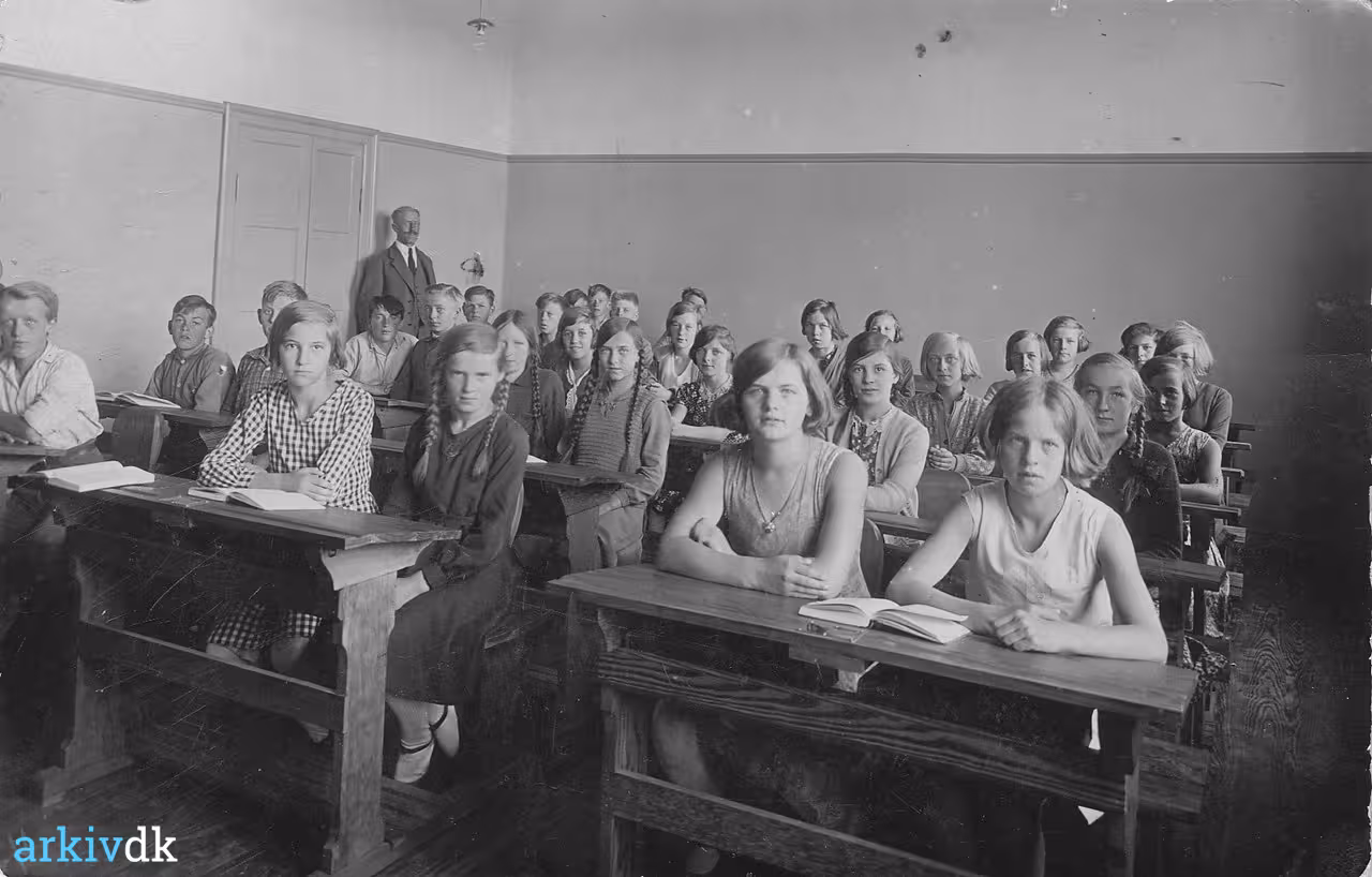arkiv.dk | Klassebillede fra Kielstrup Skole