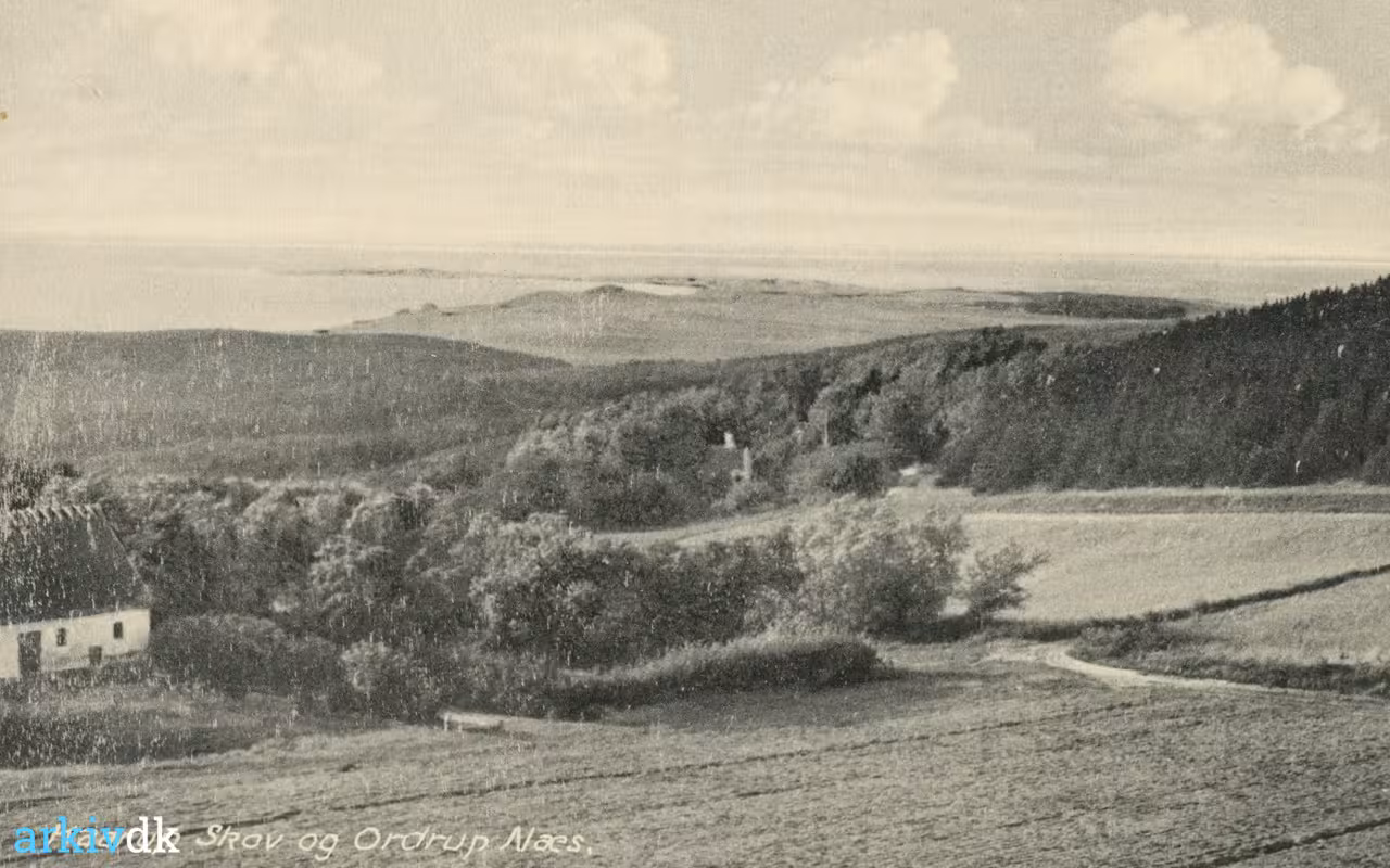 arkiv.dk | Kårup Skov og Ordrup Næs - ca. 1930