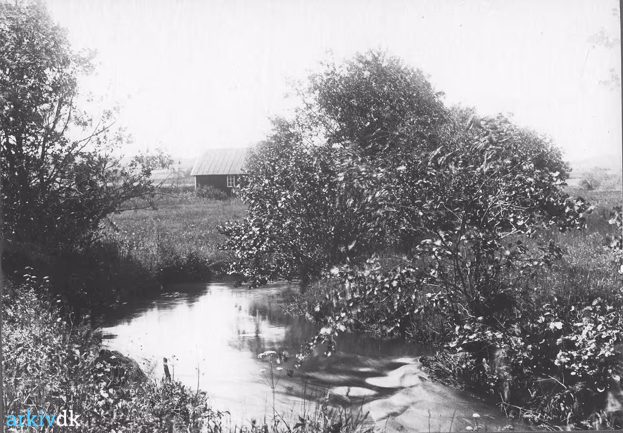 arkiv.dk | Det gamle vadested ved Funder Å