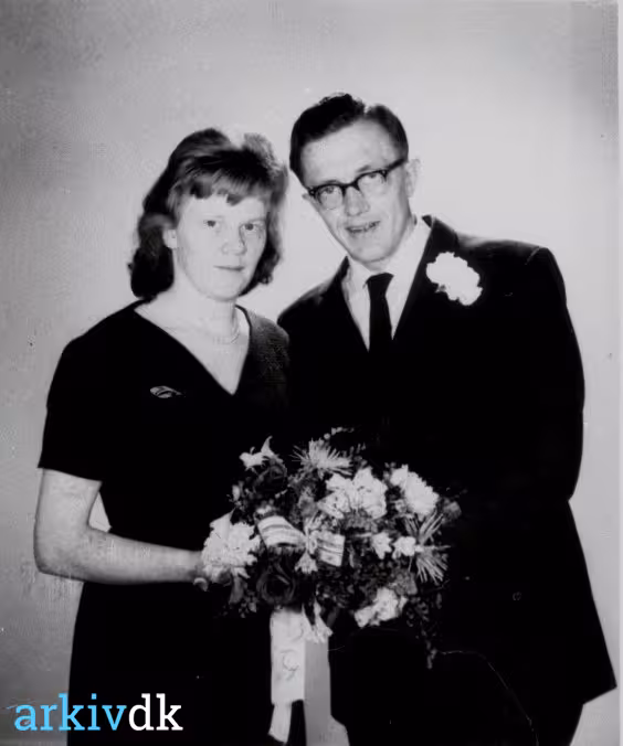 arkiv.dk | Ebba Ladefoged og Hugo Bendt Steiner Jensen Bryllupsfoto