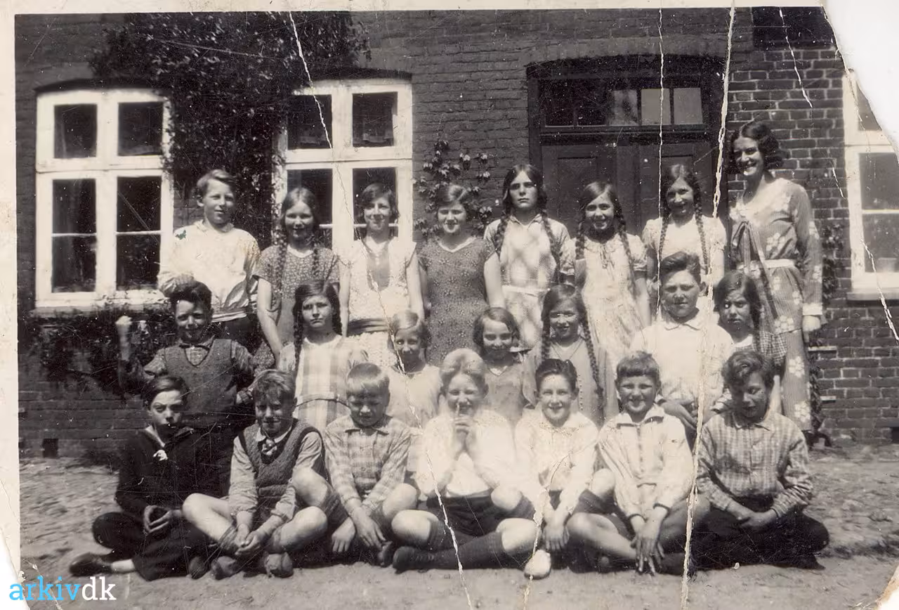 arkiv.dk | Skolebillede fra Mausing skole
