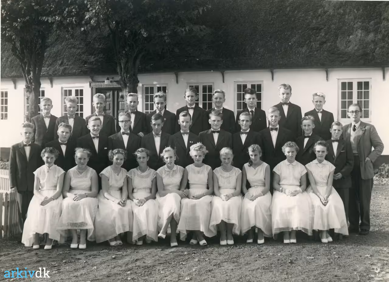 arkiv.dk | Konfirmation Vroue 1958-09-28.
