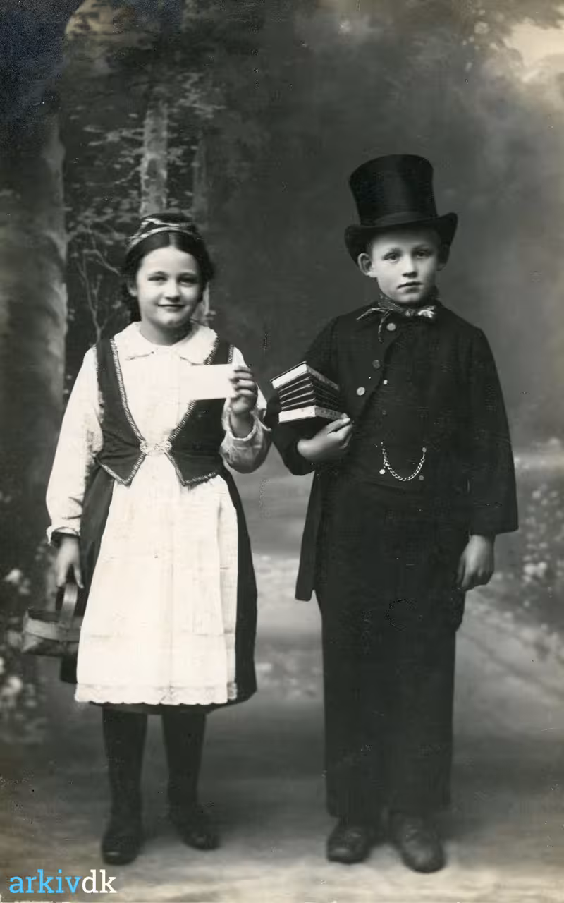 arkiv.dk | Gudrun Bertelsen og Knud Brummer, Vinding, 1917