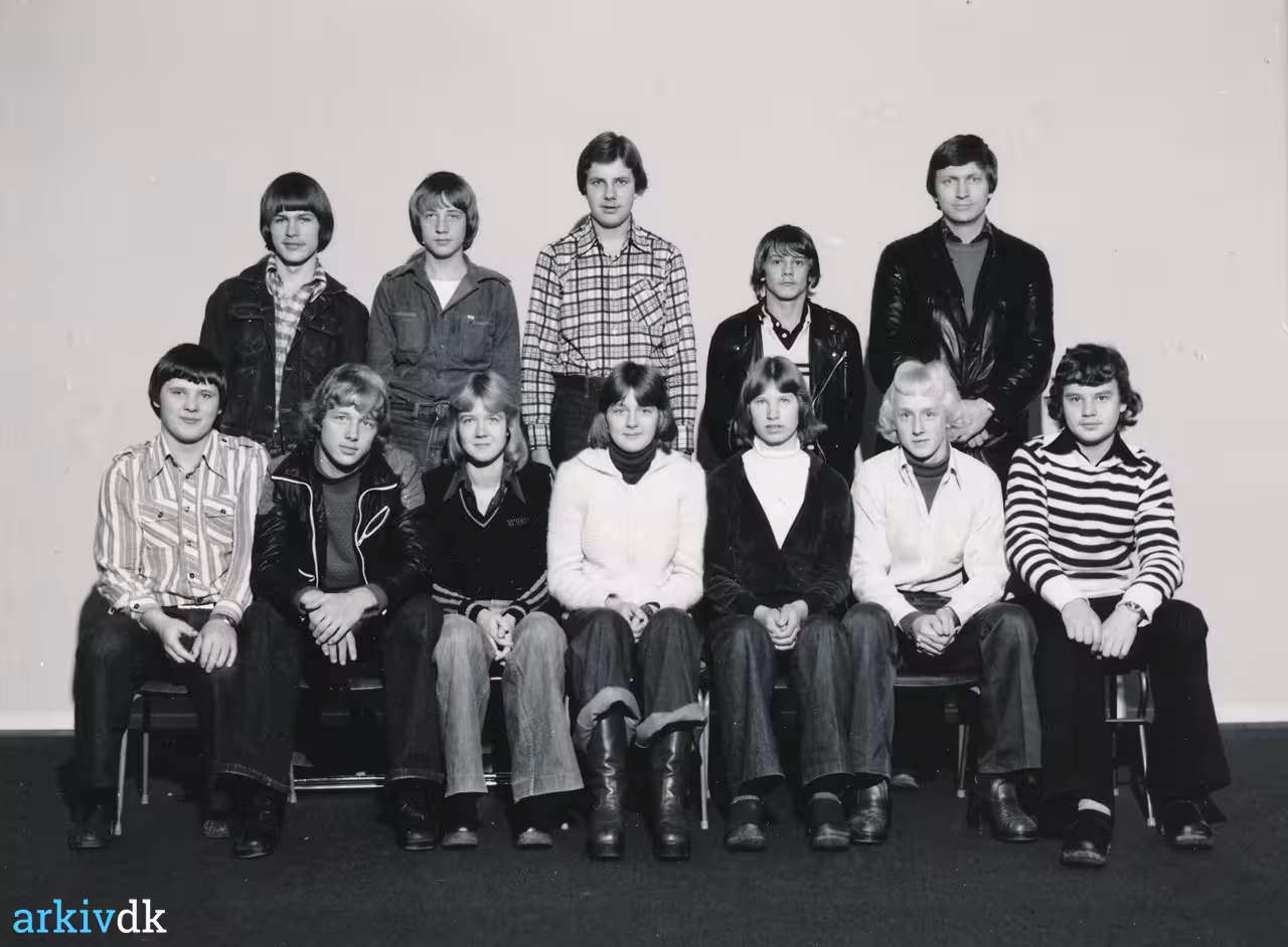 arkiv.dk | Klassebillede fra Kjellerup skole