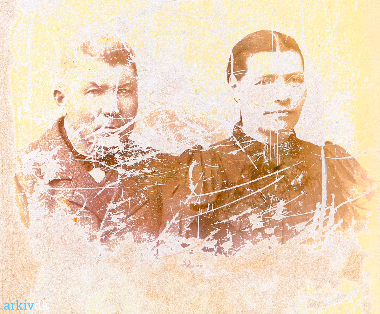 arkiv.dk | Lars Chr. Thomsen og Ane Marie Thomsen. Barber Christian Thomsens oldeforældre