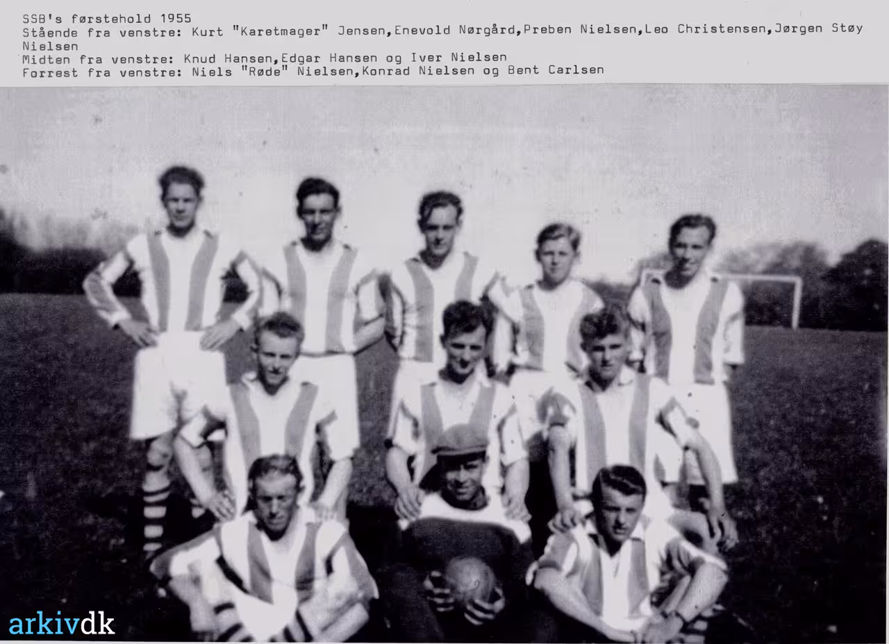 arkiv.dk | Fodboldhold, herrer, SSB, 1955