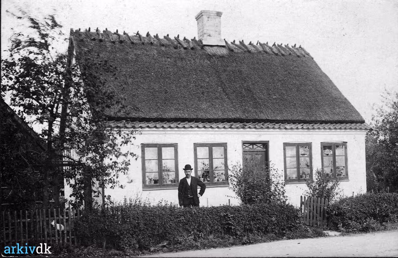 arkiv.dk | Tækkemand Hans Hansen Borgergade 2 Magleby