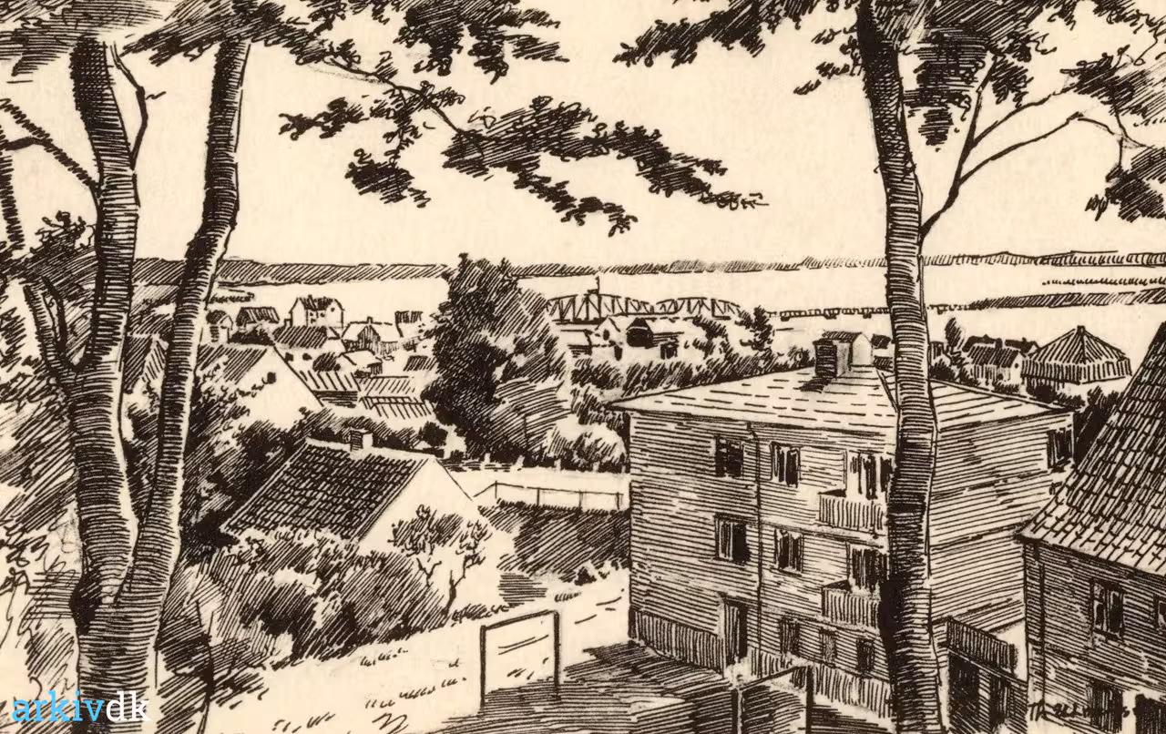 arkiv.dk | Udsigt over Hadsund