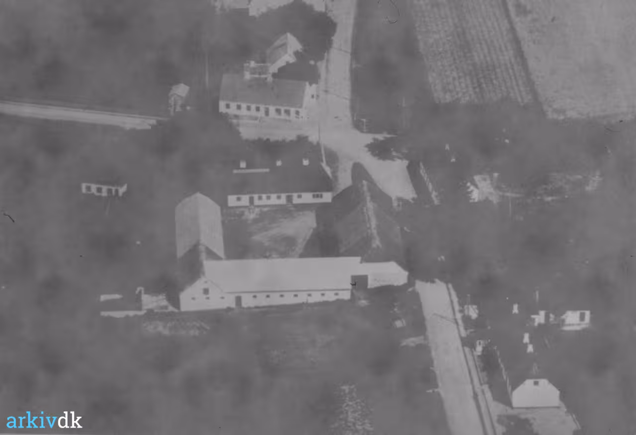 arkiv.dk | Bybillede, Gudum, luftfoto