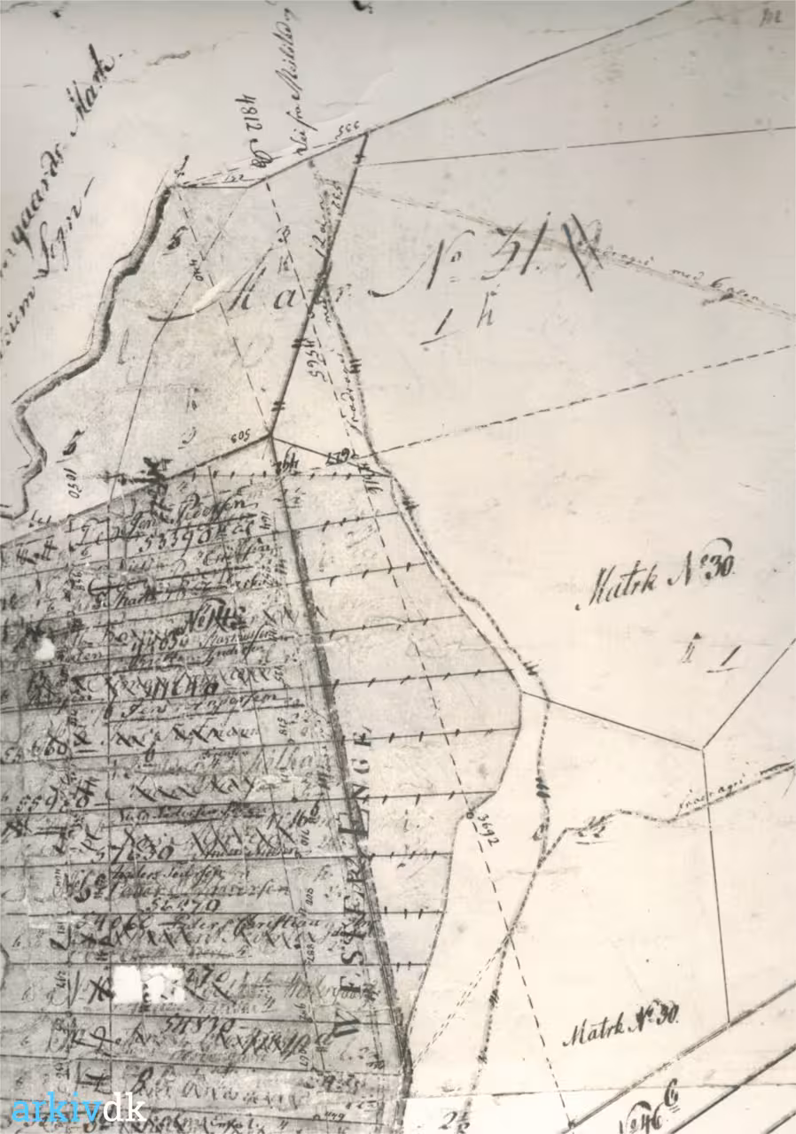 arkiv.dk | Matrikelkort, Hvorup by, Nørresundby