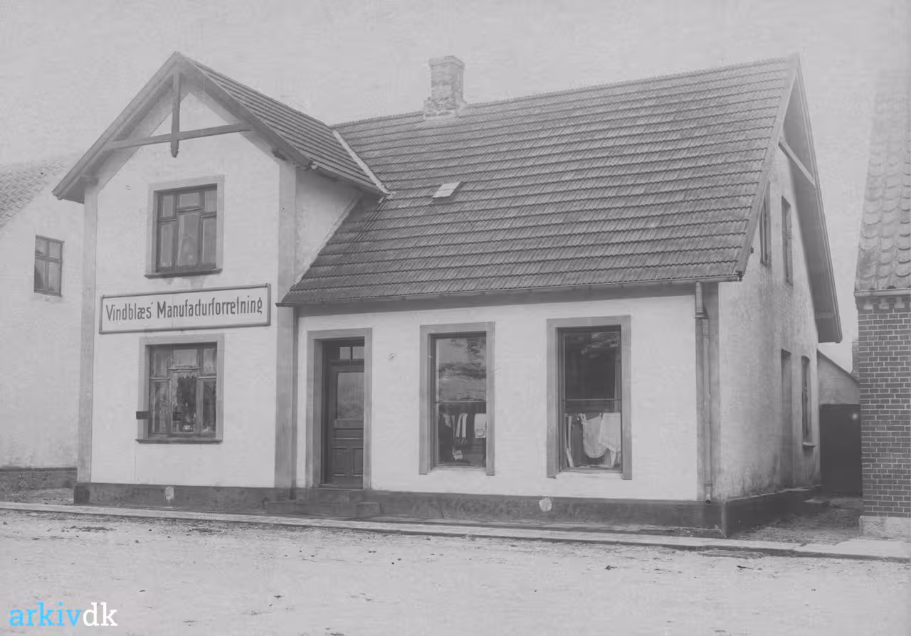 arkiv.dk | Vindblæs Manufakturforretning, Stationsvej