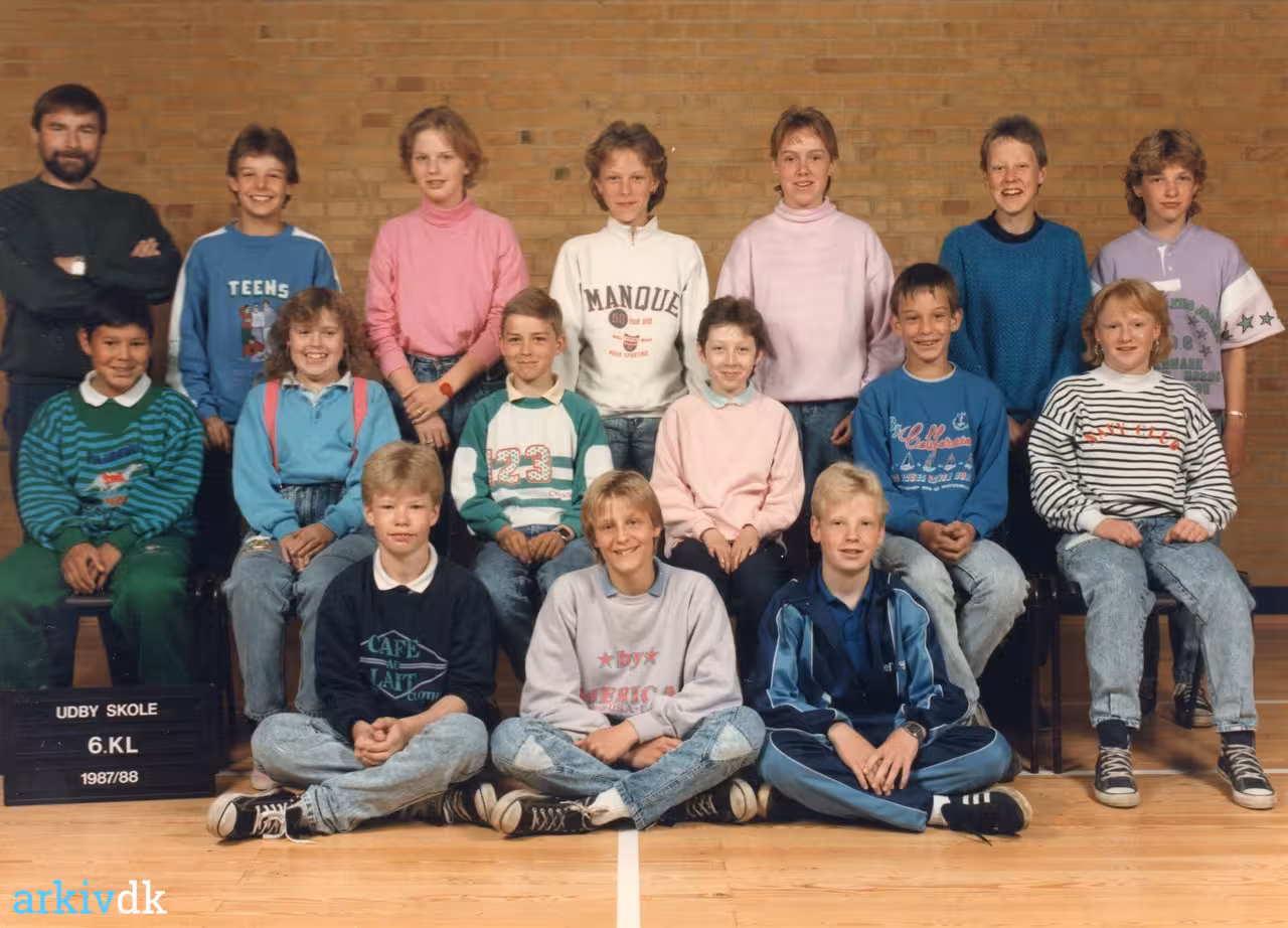 arkiv.dk | Klassebillede Udby skole