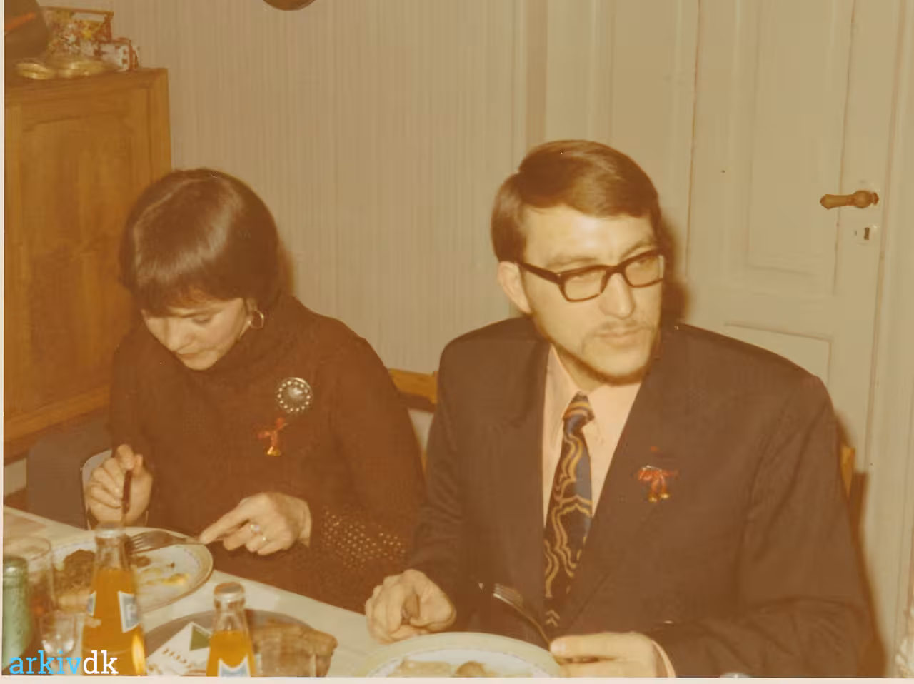 arkiv.dk | Sygeplejerske Inge Holt Jensen og speditør Svend Møller Jensen.