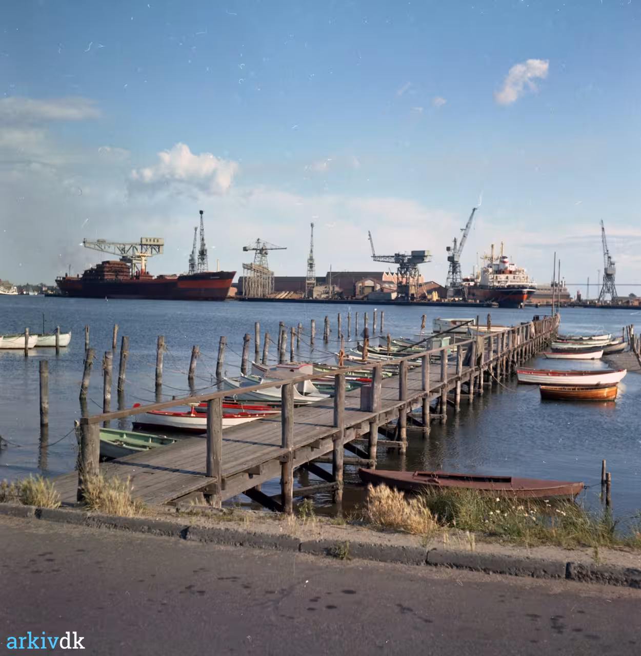 arkiv.dk | Foto over Nakskov Havn. Billedserie