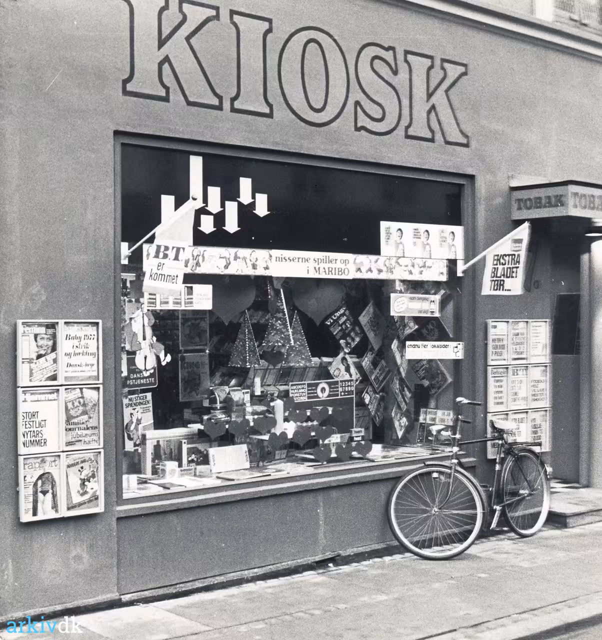 arkiv.dk | Vestergade 7, Maribo - Kiosk, ny facade 1977