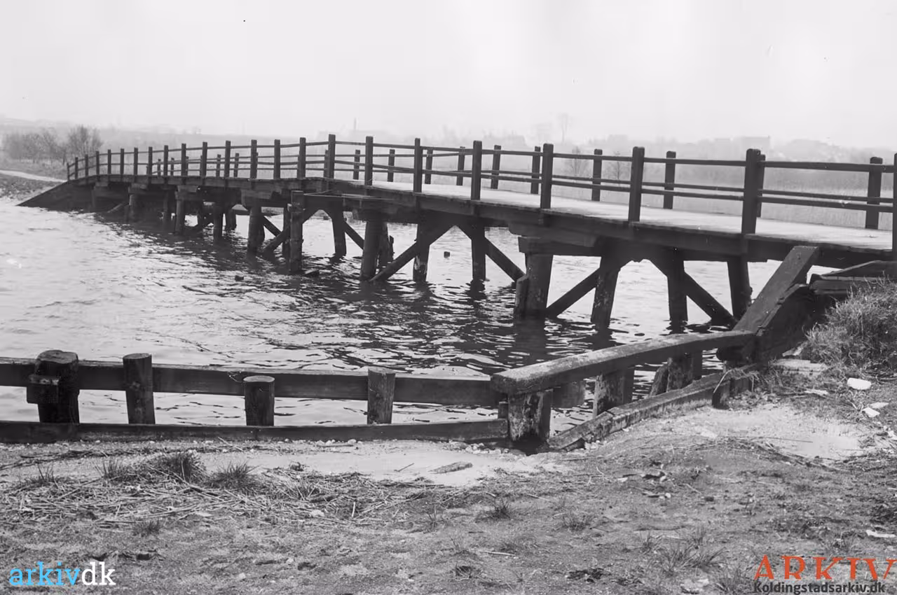 arkiv.dk | Kolding Å ved Sortebro