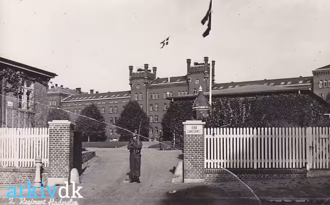 arkiv.dk | Haderslev Kaserne set fra Gammelting.