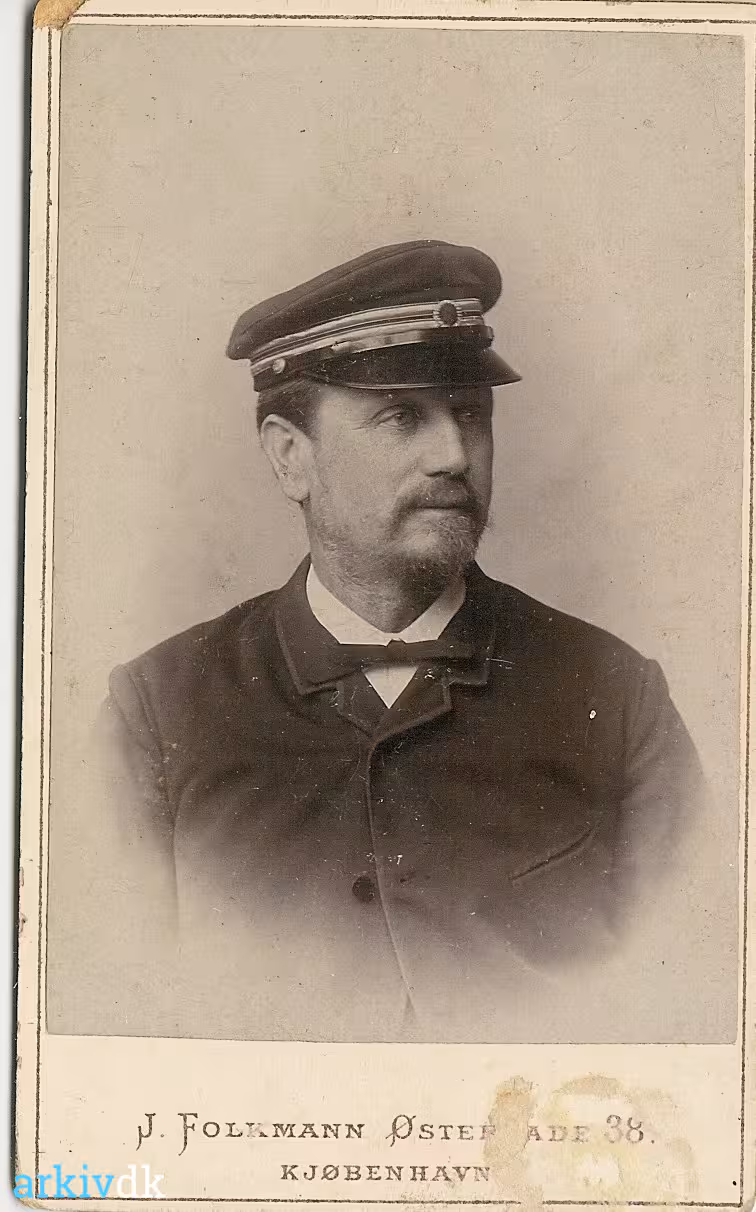 arkiv.dk | Havnefoged Christian Frederik Magnussen (1853- 1913). Stege Havn