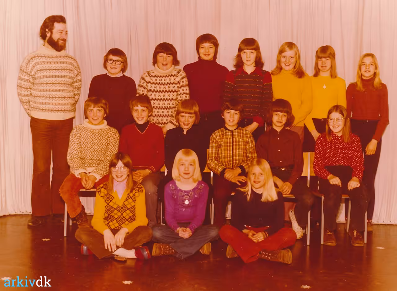 arkiv.dk | Skolebilleder - Staby Skole - elever født i 1961