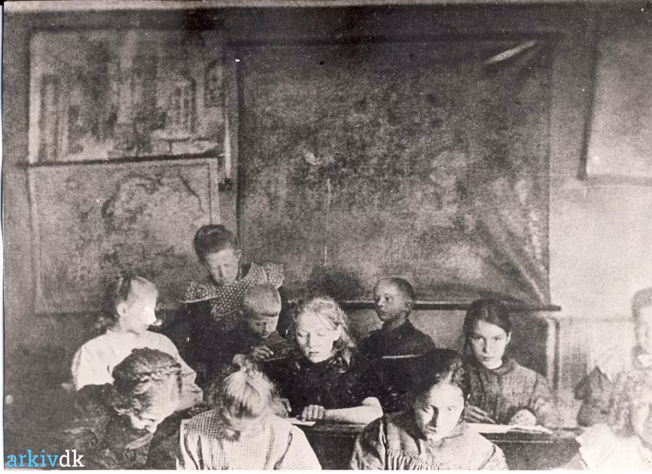 arkiv.dk | Motiv: Skolebillede, Frk. Ussings Privatskole