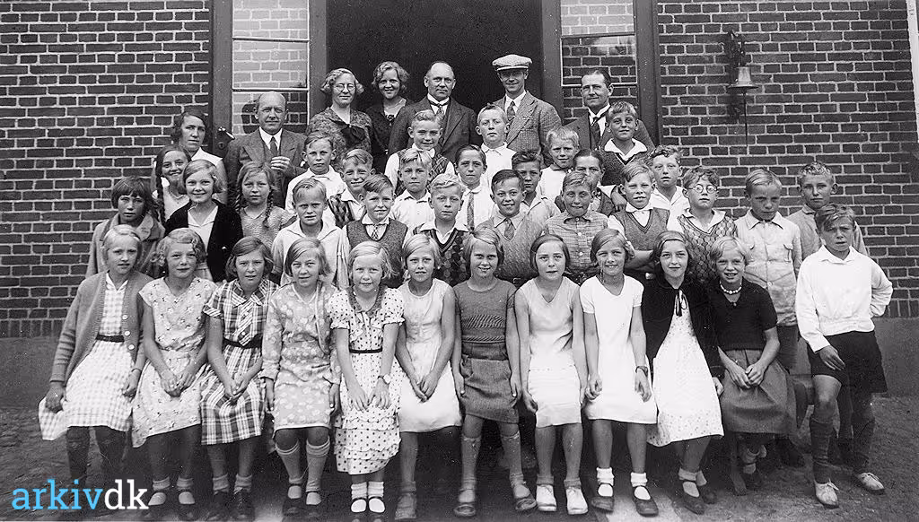arkiv.dk | Klassebillede. Helsinge Skole