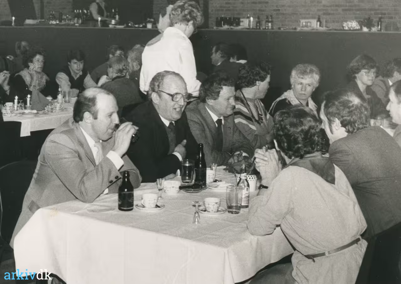 arkiv.dk | fra. v. Benny Thomsen, Henning Dalsgaard, Jørgen Pedersen, Tove Pedersen